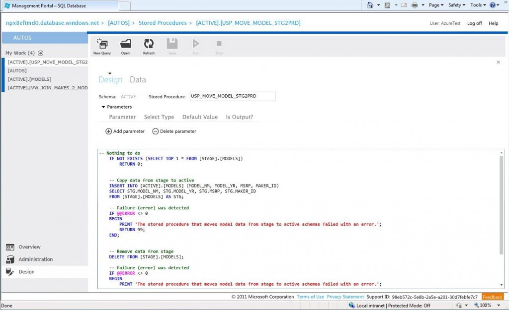 Managing Azure via Web Interface – Ramblings of a Crafty DBA